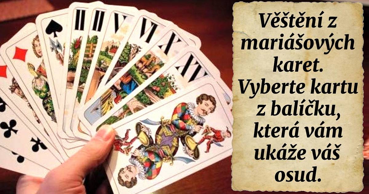 == Věštění z mariášových karet. Vyberte kartu z balíčku, která vám ...